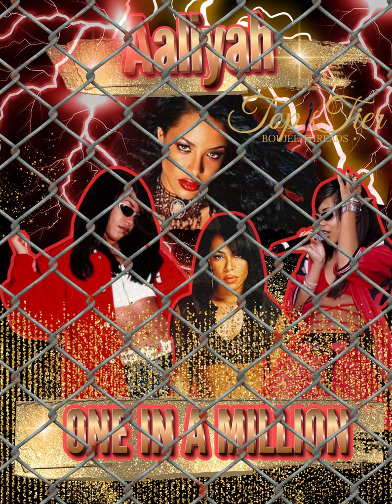 Hiphop Rap R&B Png File of the Late and Great Aaliyah Graphic Design ...