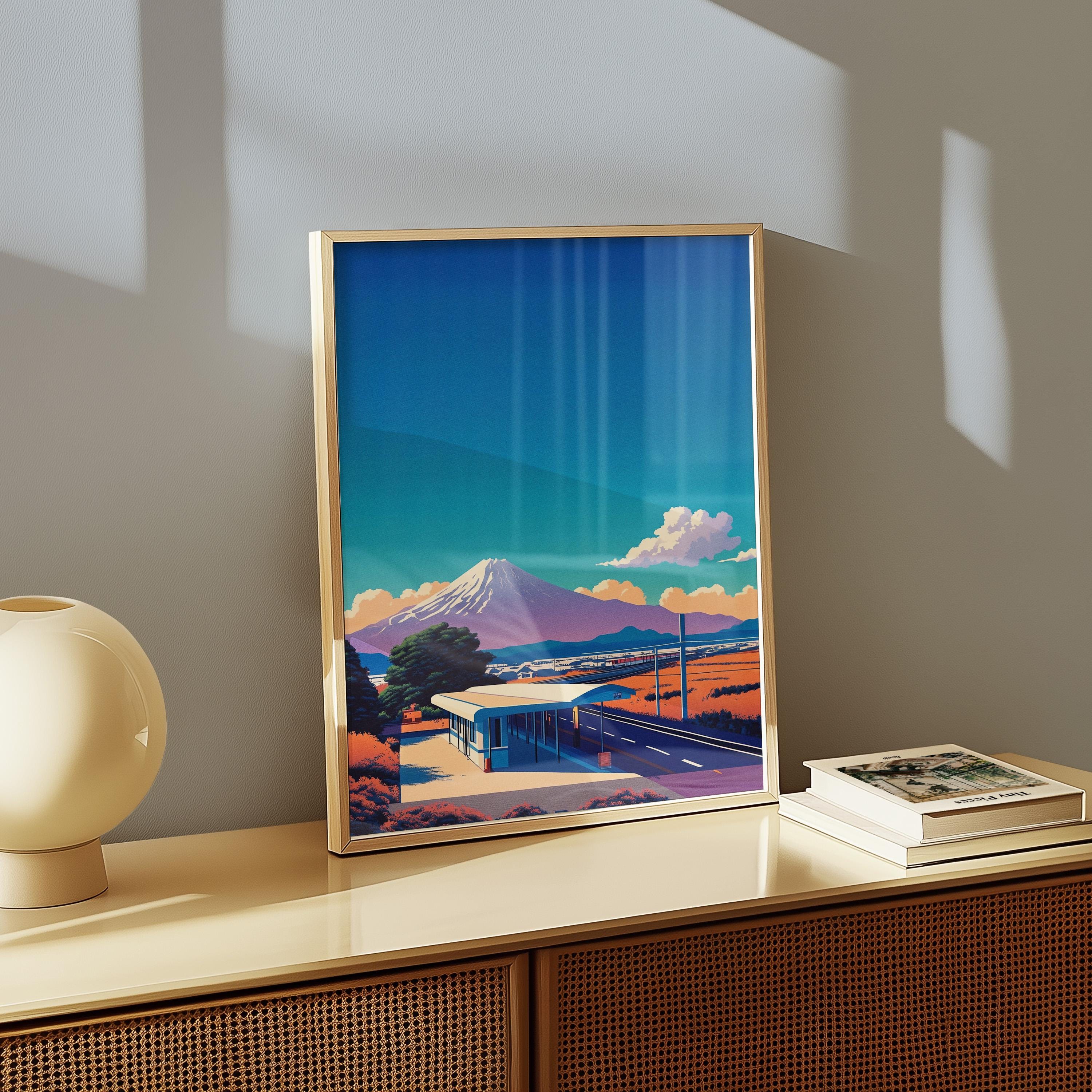 Mt Fuji Wall Art, Japan Wall Art, Modern Japanese Wall Art, Minimal ...