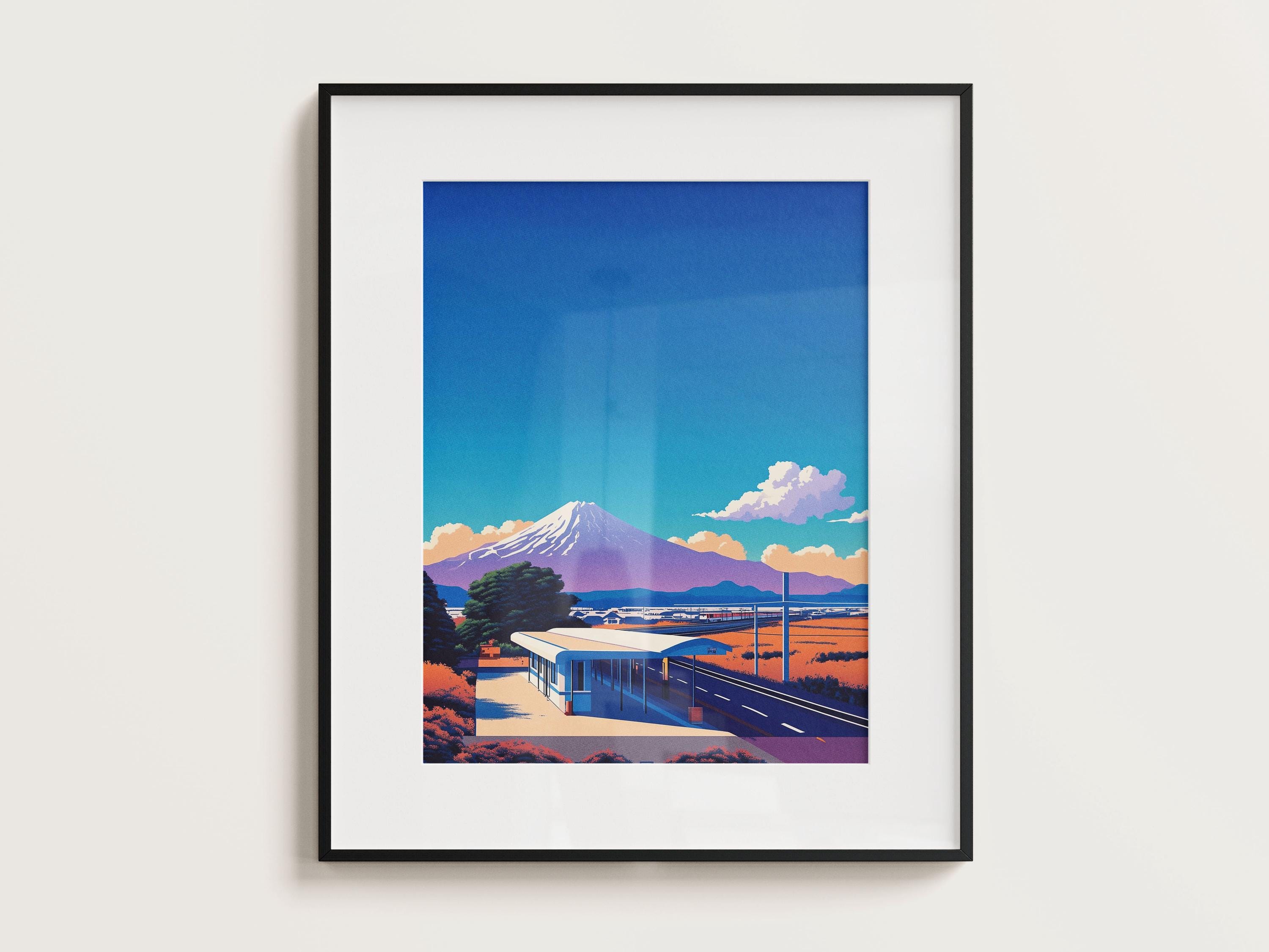 Mt Fuji Wall Art, Japan Wall Art, Modern Japanese Wall Art, Minimal ...
