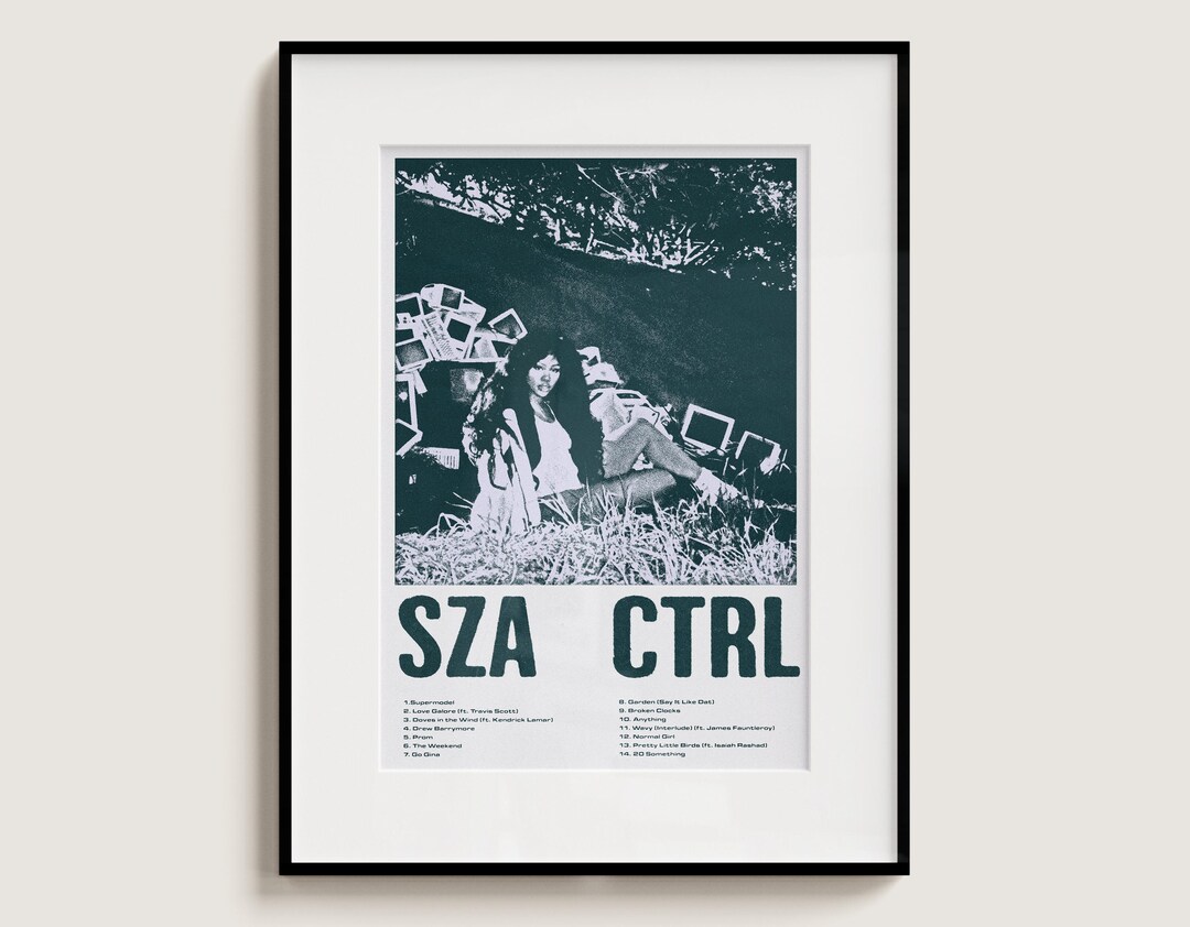 SZA CTRL Album Cover Poster, SZA Poster, Wall Art Print - Etsy
