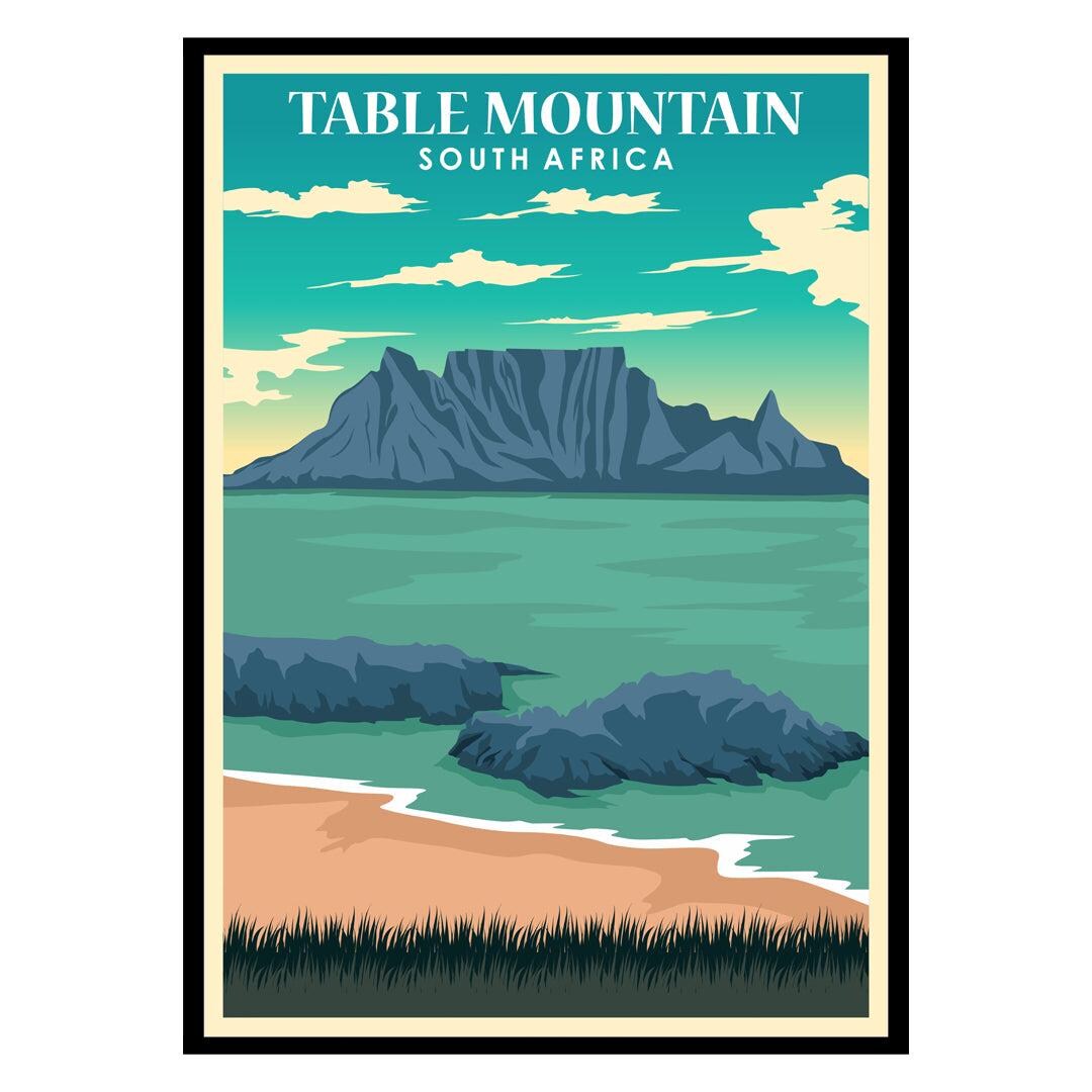 Table Mountain Poster - Etsy