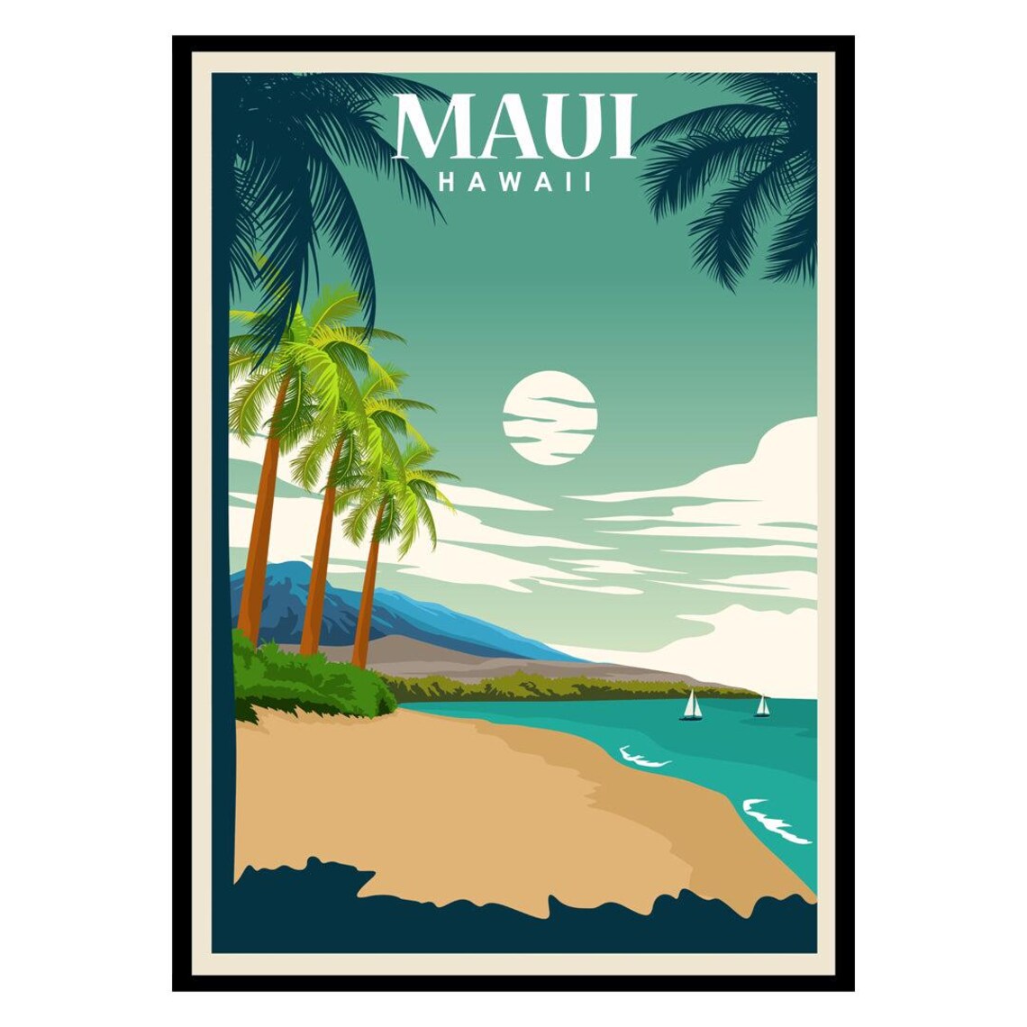 Maui Hawaii US Poster - Etsy