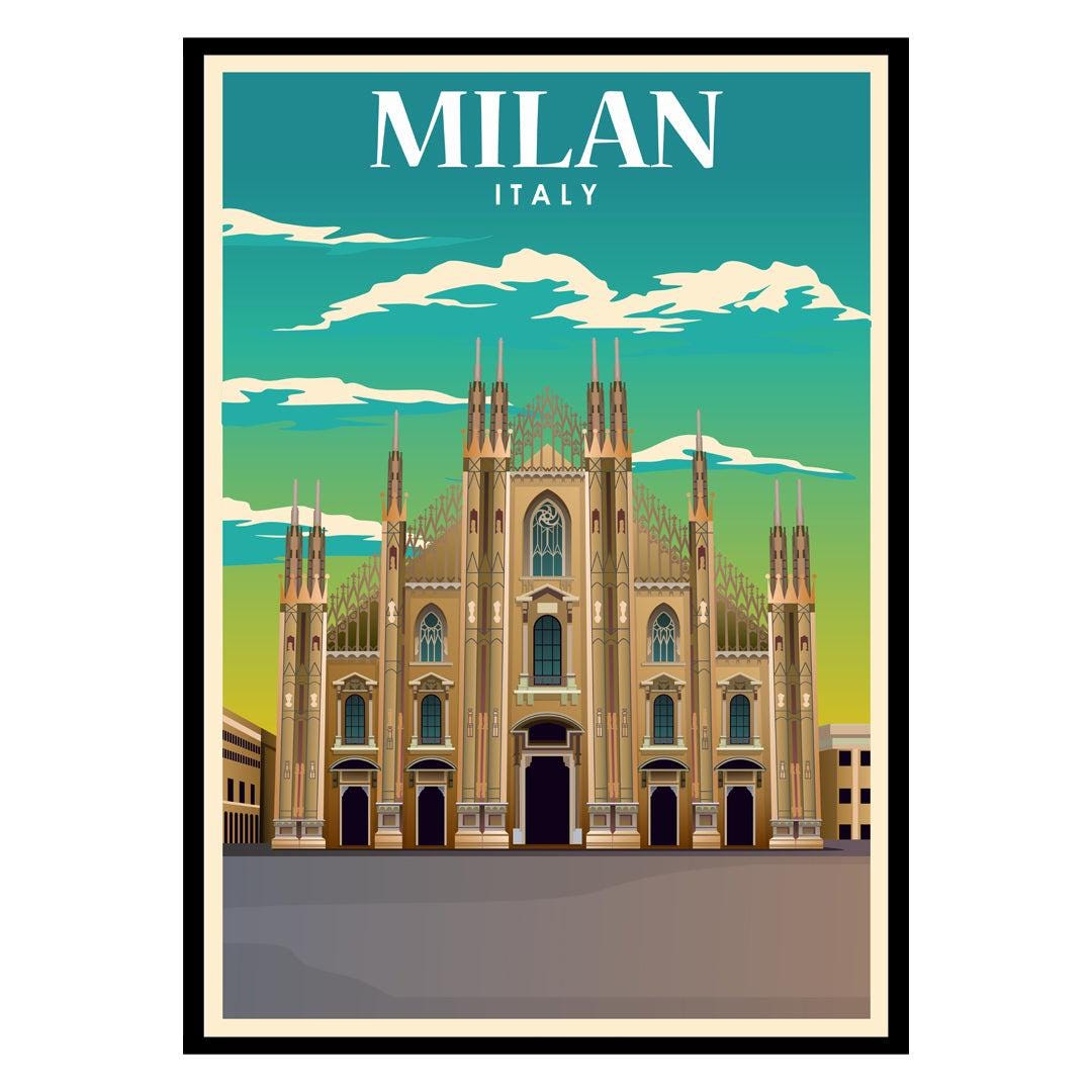 Milan Poster - Etsy