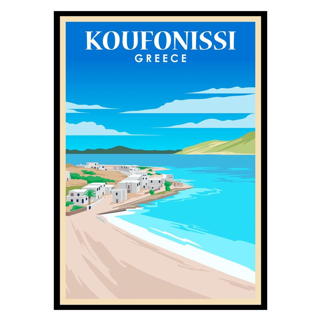 Koufonissi Cyclades Greece Poster - Etsy
