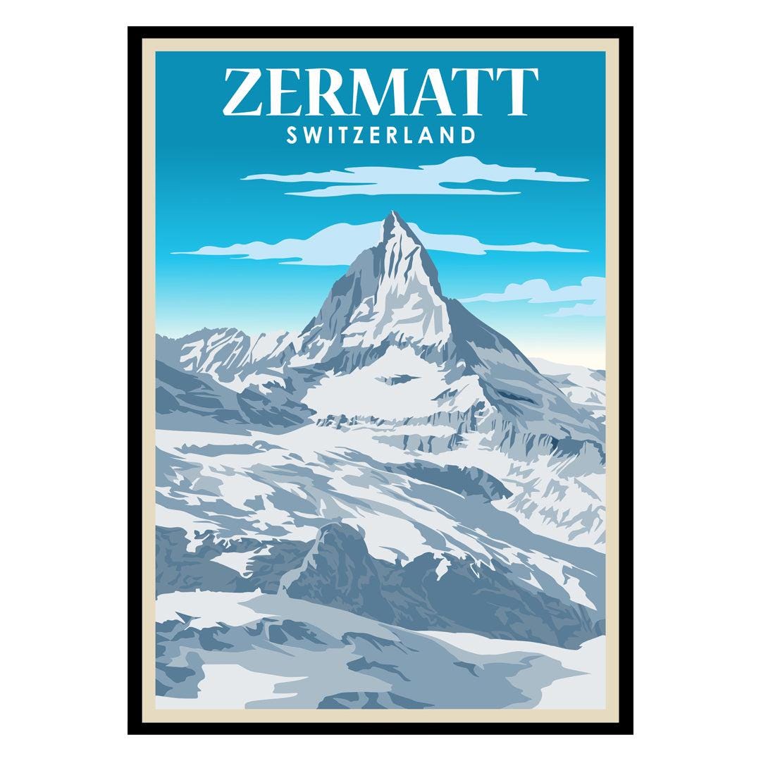 Zermatt Poster - Etsy
