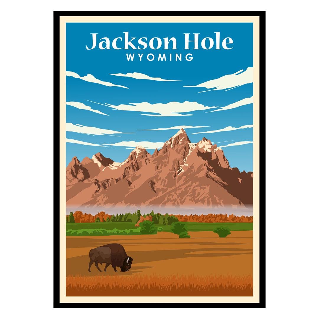 Jackson Hole US Poster - Etsy