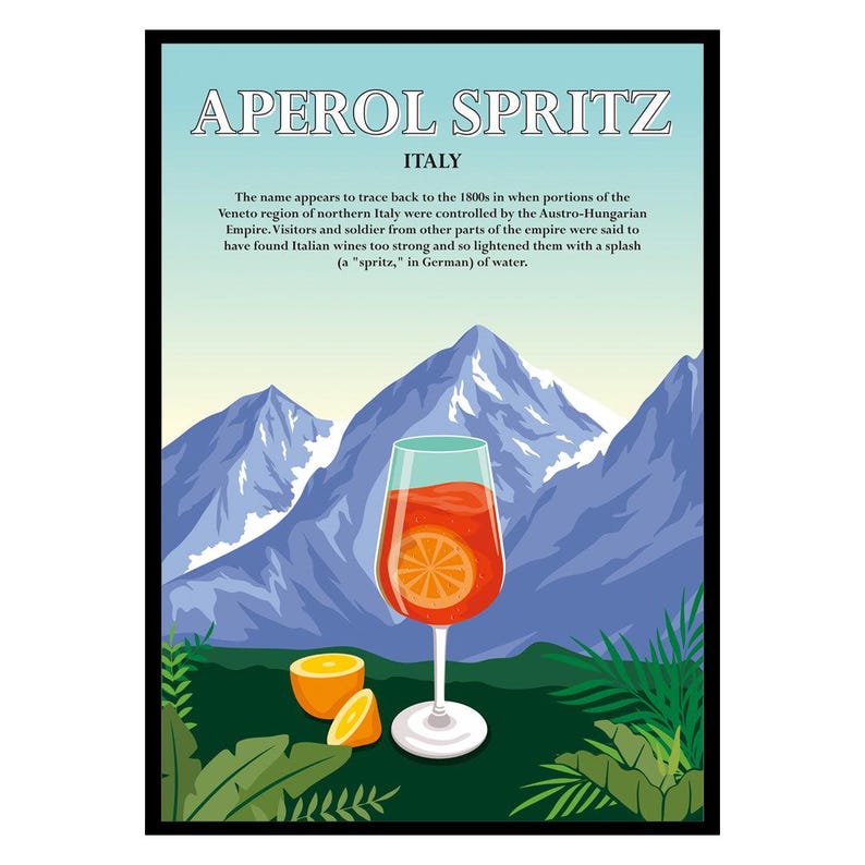 Aperol Spritz No2 Poster - Etsy