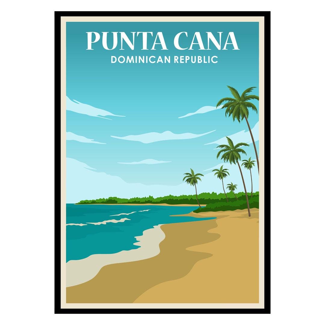 Punta Cana Dominican Republic Poster - Etsy
