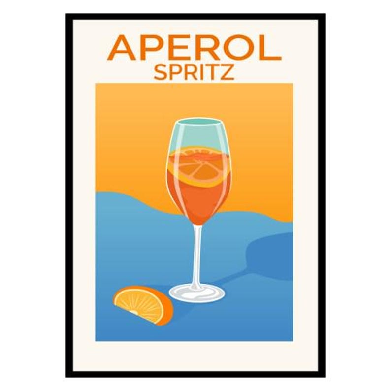 Aperol Spritz Poster - Etsy