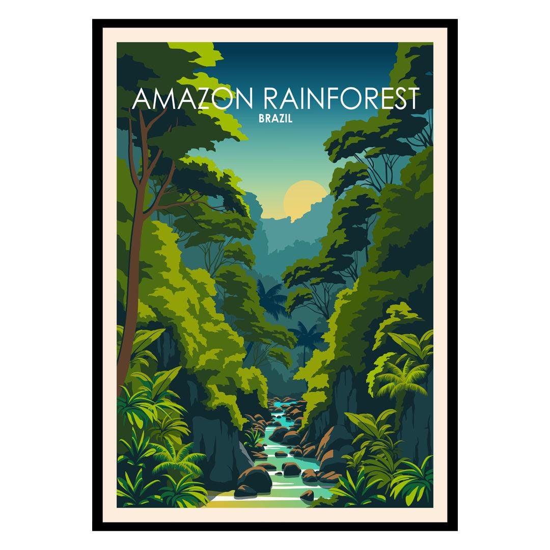 Amazon Rainforest Brazil Poster - Etsy