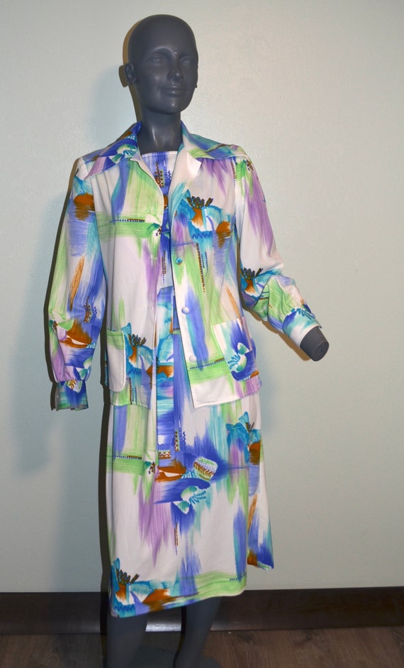 1970s Edith Flagg Dress and jacket set. Dress suit.… - Gem