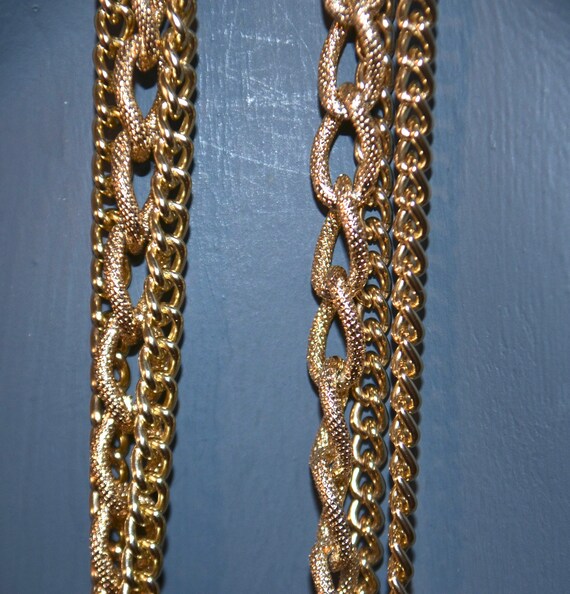 1970s Sarah Cov multi strand golden lantern bead chai… - Gem