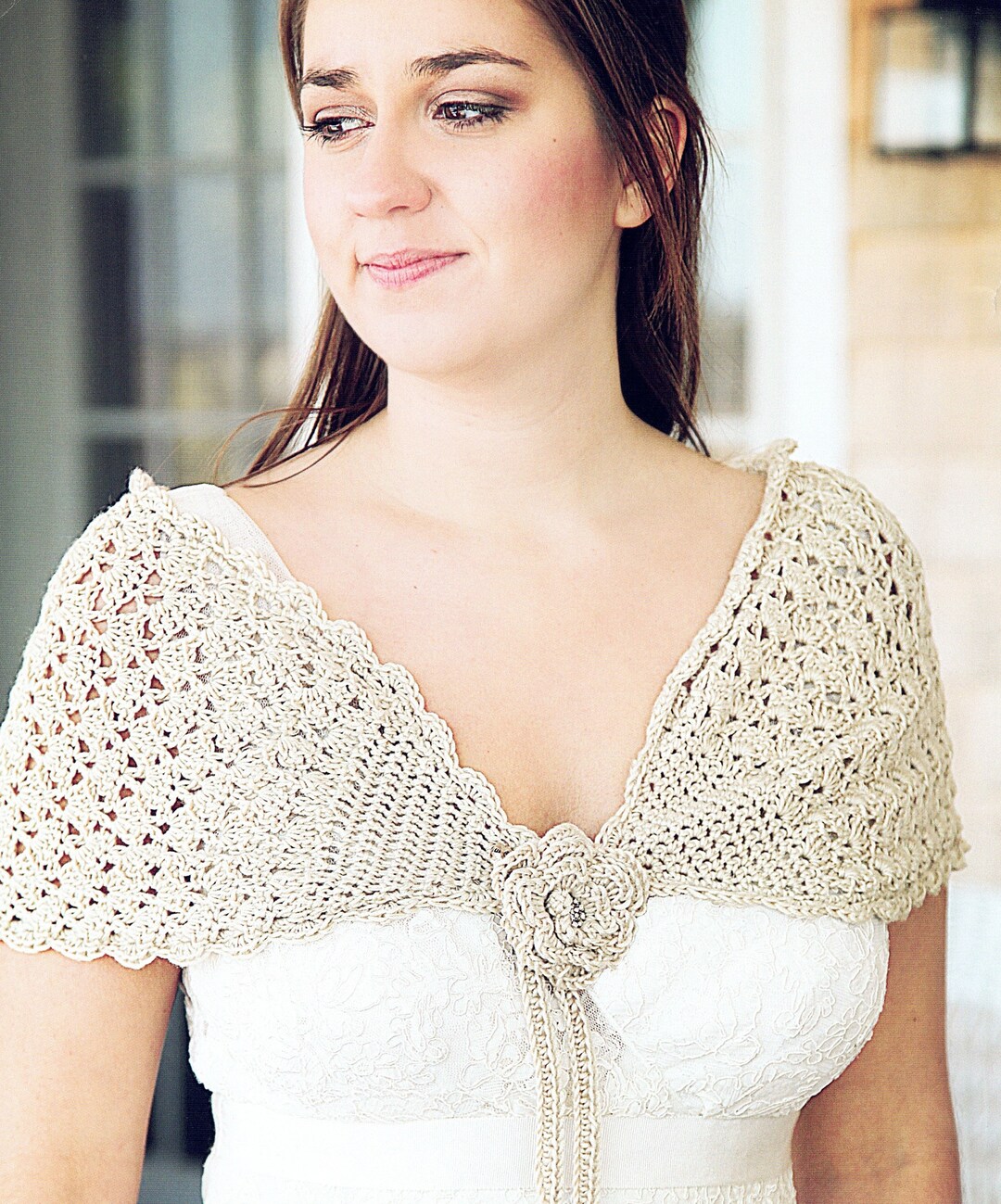 Crochet Pattern - SOC-004 Rosebud Shoulder Wrap - Etsy