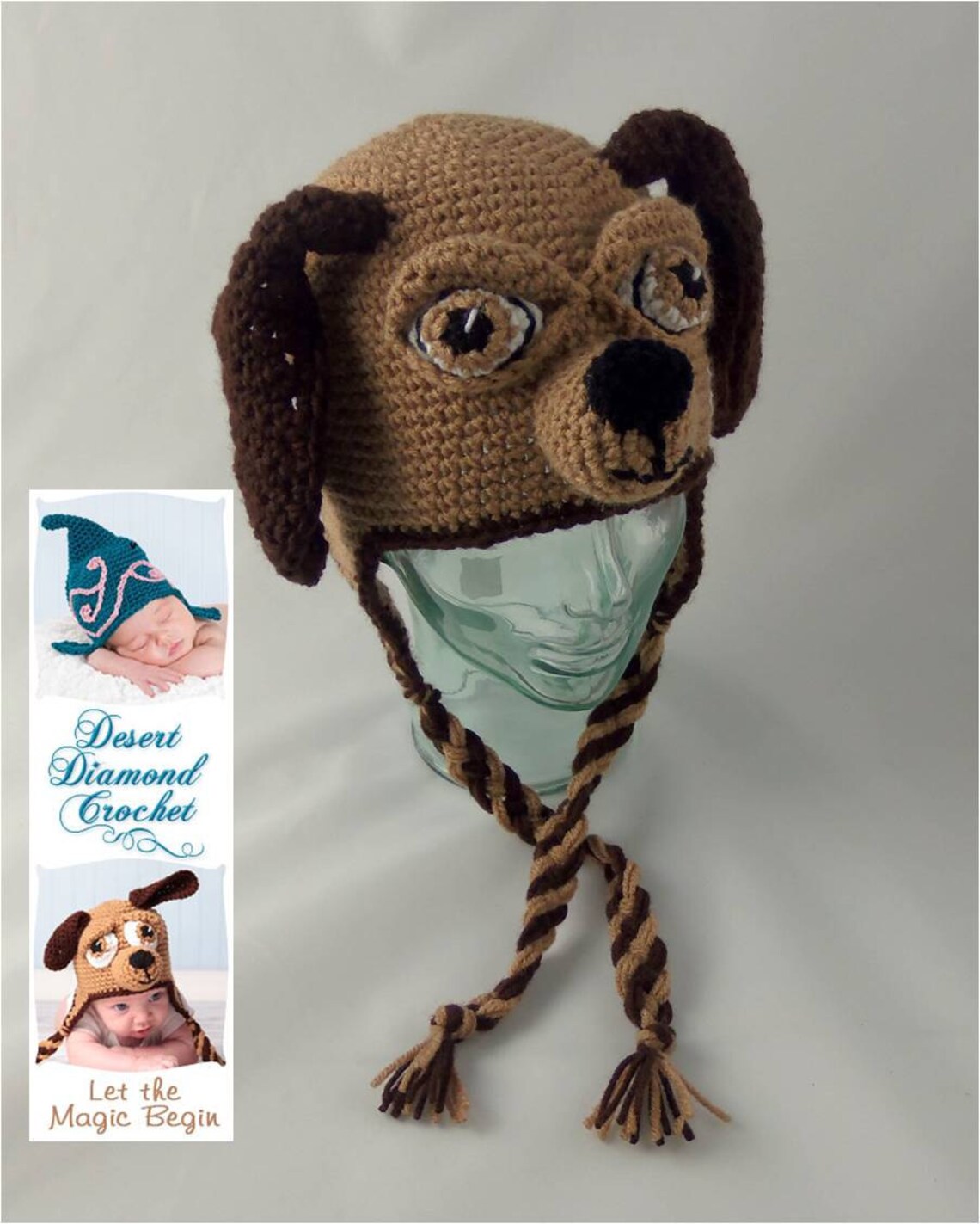 Crochet Pattern 076 Long Ear Puppy Dog Beanie Hat All - Etsy