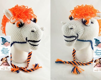 Crochet Pattern 091 - Bronco Earflap Beanie Hat - All Sizes - Etsy