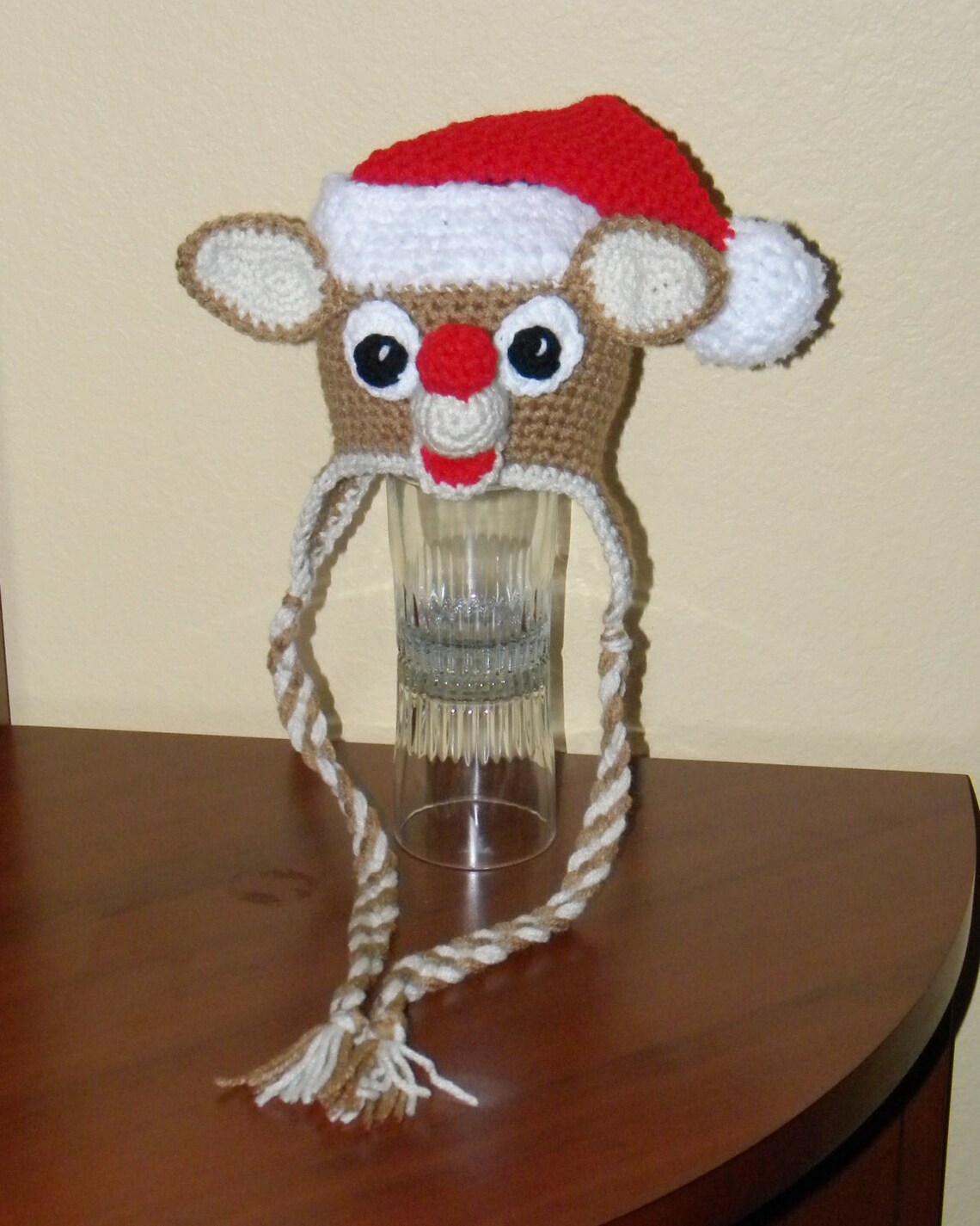 Crochet Pattern 035 Christmas Santa Rudolph Reindeer Hat - Etsy