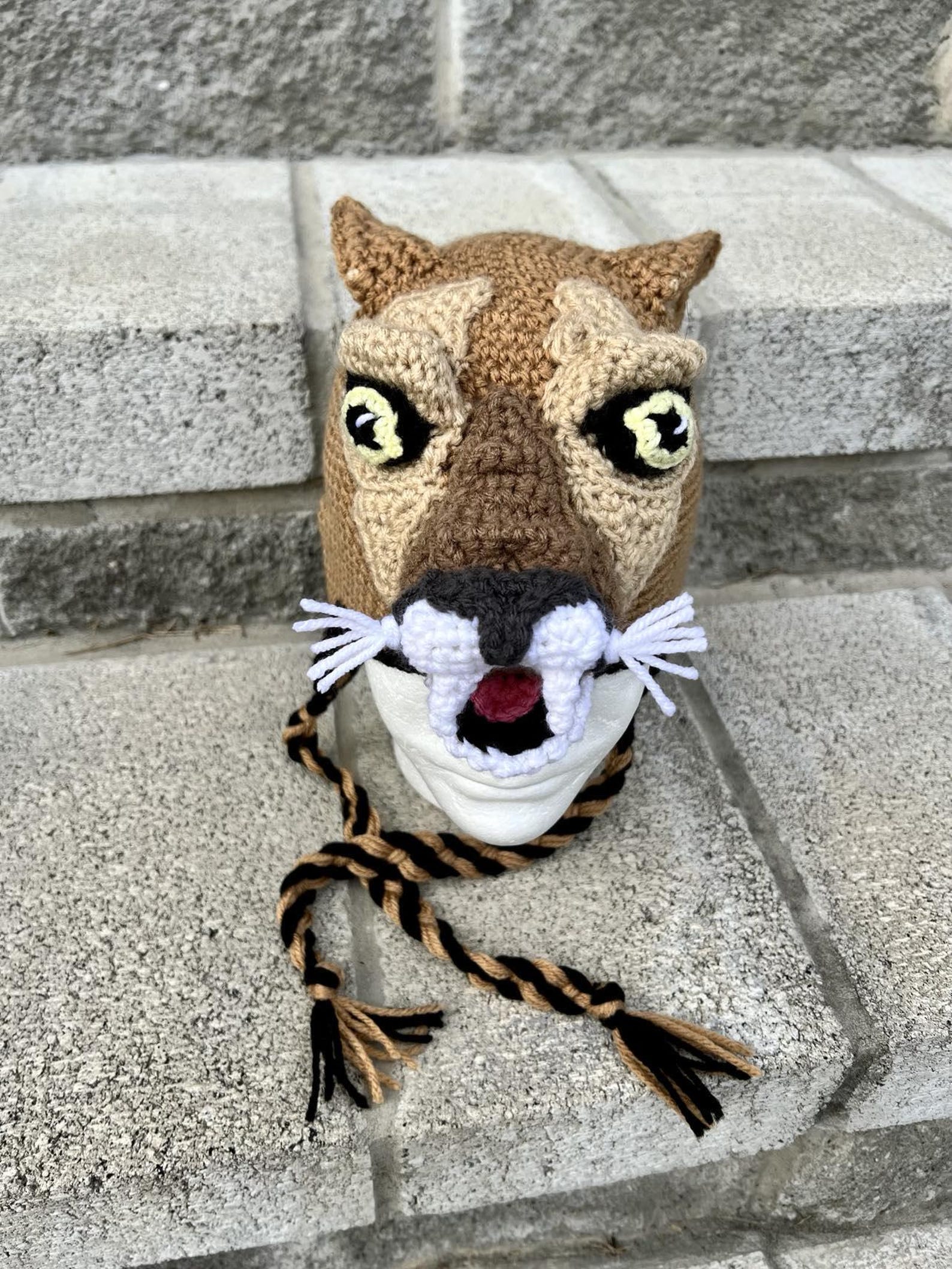 Crochet Pattern 124 - Cougar Mountain Lion Puma Hat - All Sizes - Etsy