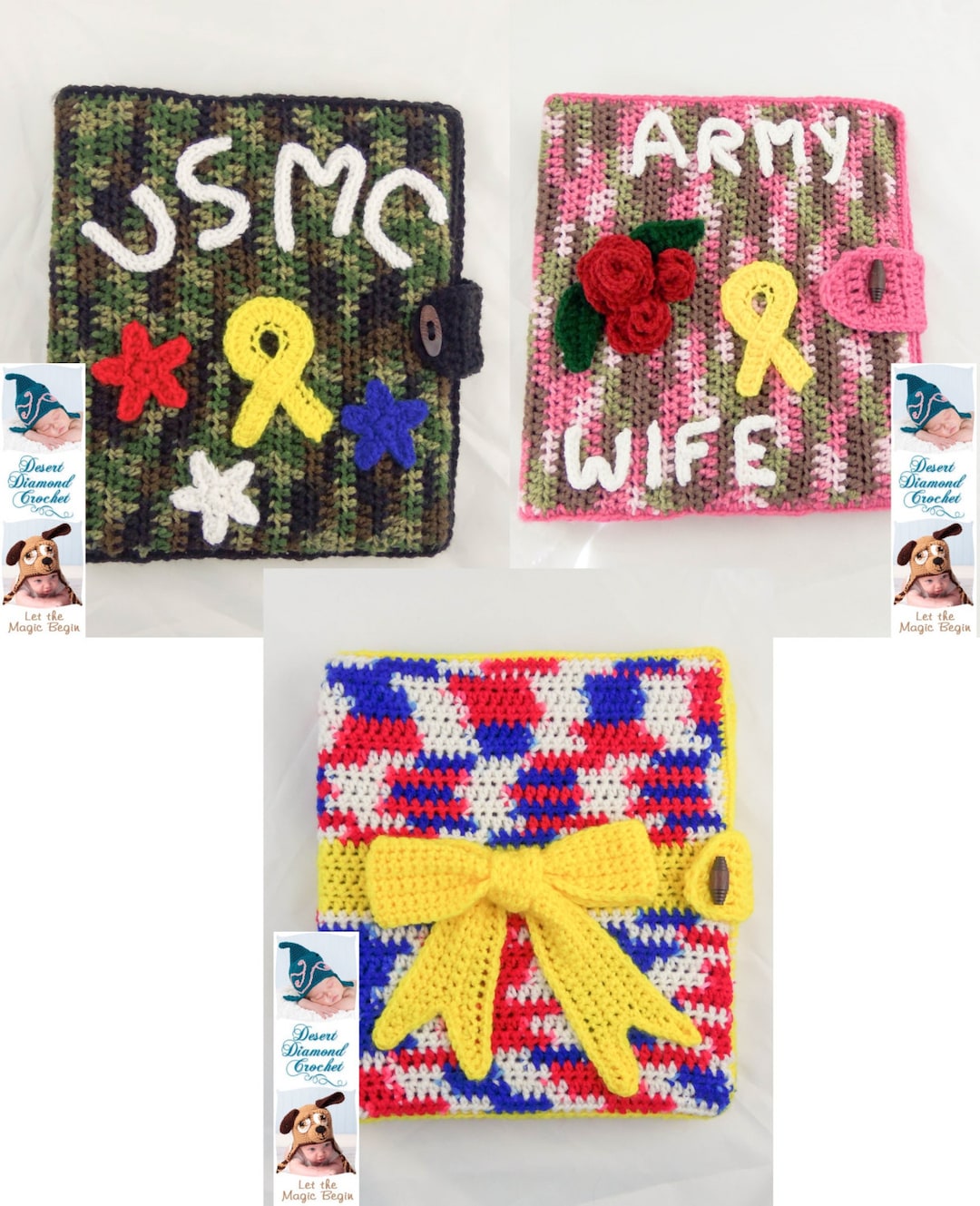 Crochet Pattern 099- 3 Ring Binder or Book Cover - Etsy