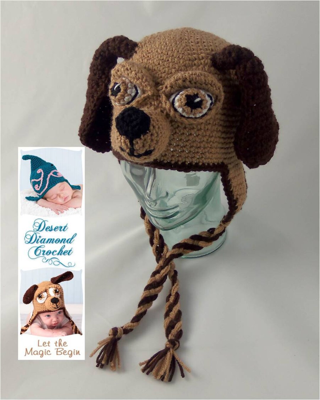 Crochet Pattern 076 Long Ear Puppy Dog Beanie Hat All - Etsy