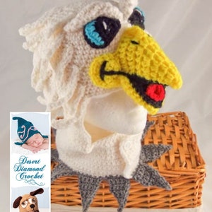 Crochet Pattern 096 - Swoop the Philadelphia Eagle Hat #2 - All Sizes ...