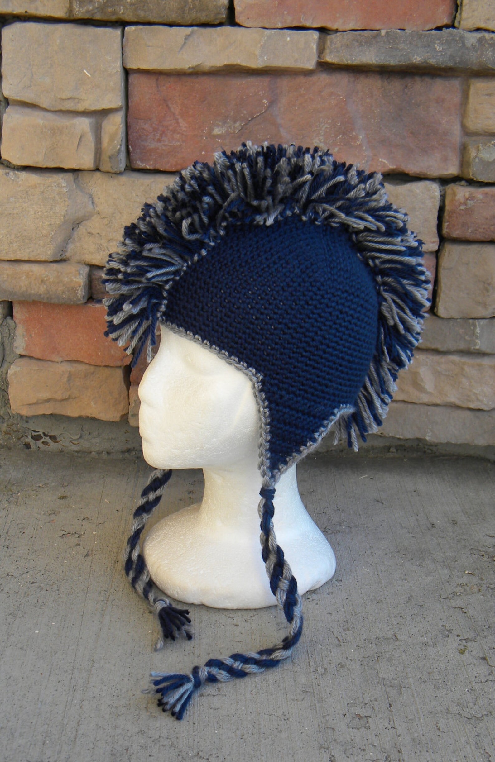 Crochet Pattern 029 - Mohawk Earflap Beanie Hat - All Sizes - Etsy