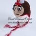 Crochet Pattern 108 - Brutus the Ohio State University Buckeye Hat - Etsy