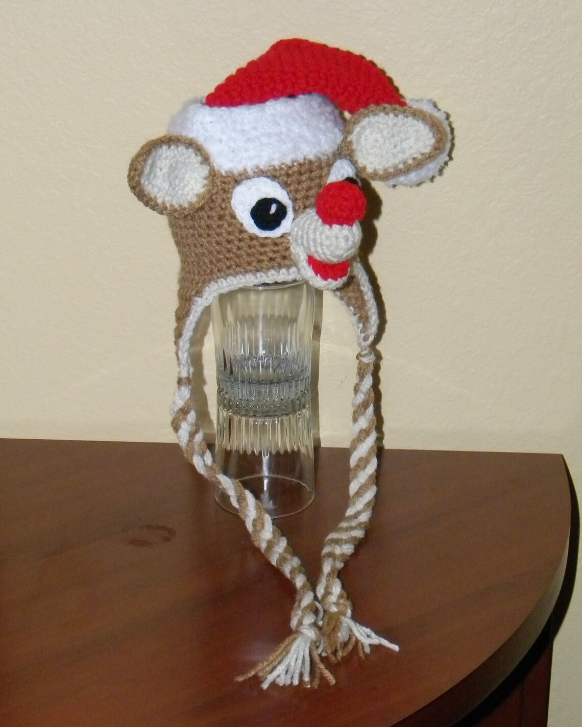 Crochet Pattern 035 Christmas Santa Rudolph Reindeer Hat - Etsy