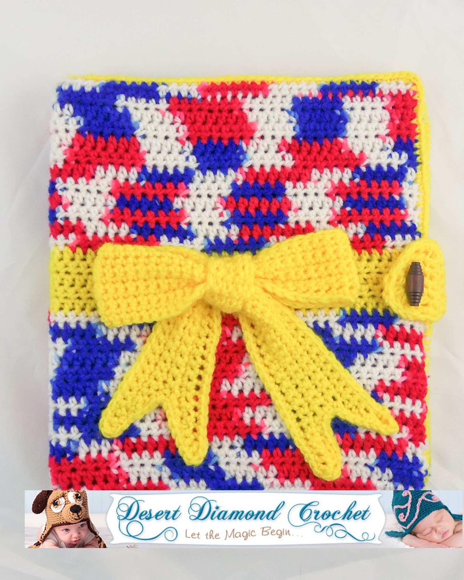 Crochet Pattern 099 3 Ring Binder or Book Cover | Etsy