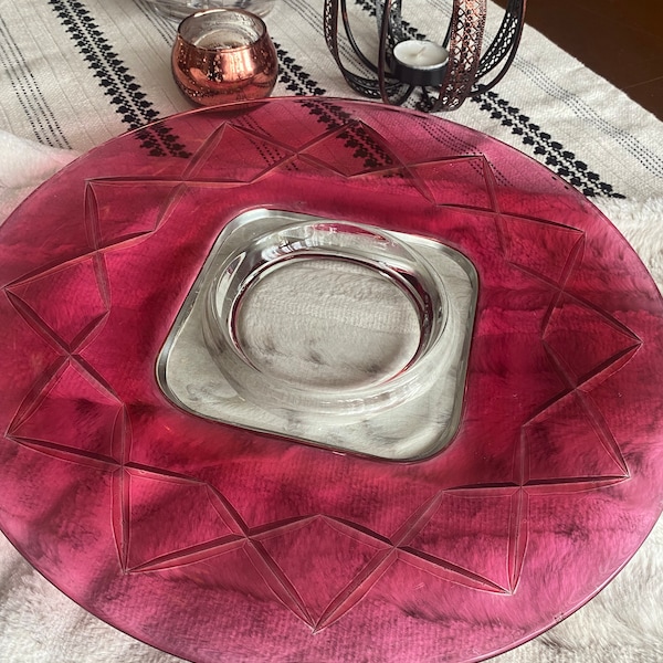 Cranberry Glass - Etsy