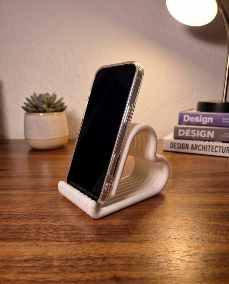 Zen Heart Wave Phone & Tablet Stand | 3D Printed Smartphone, Kindle ...