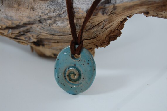 Essential Oil Diffuser Pottery Necklace Aromatherapy | Etsy