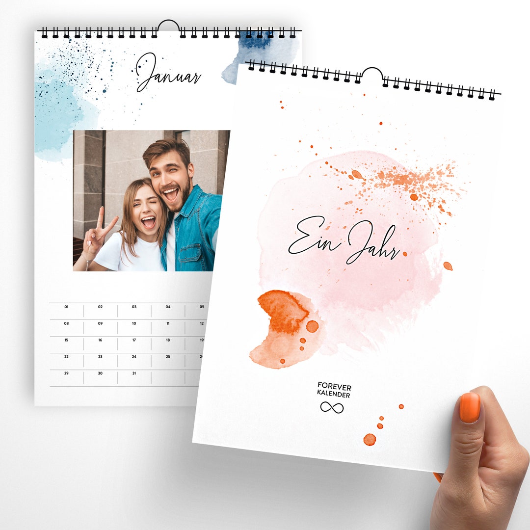 DIN A4 Immerwährender Fotokalender Forever Kalender Happy Spot ohne ...