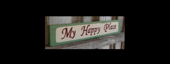 My Happy Place Sign | Etsy