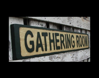 Gathering Room Sign | Etsy