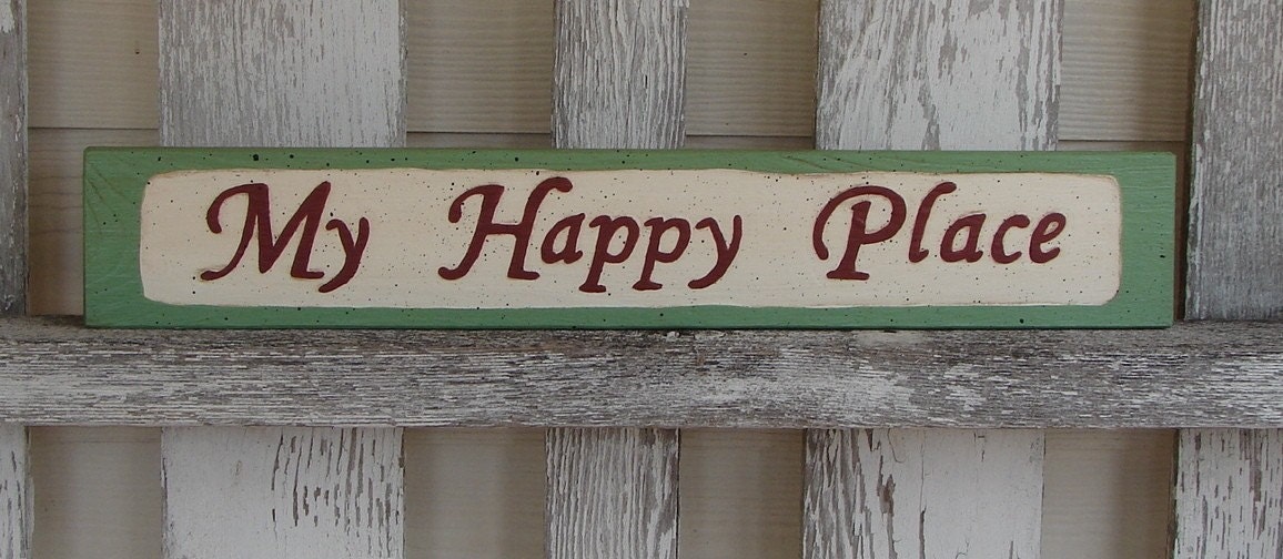 My Happy Place Sign | Etsy