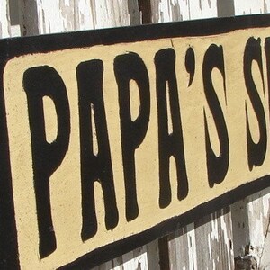 Papa's Shop Sign - Etsy