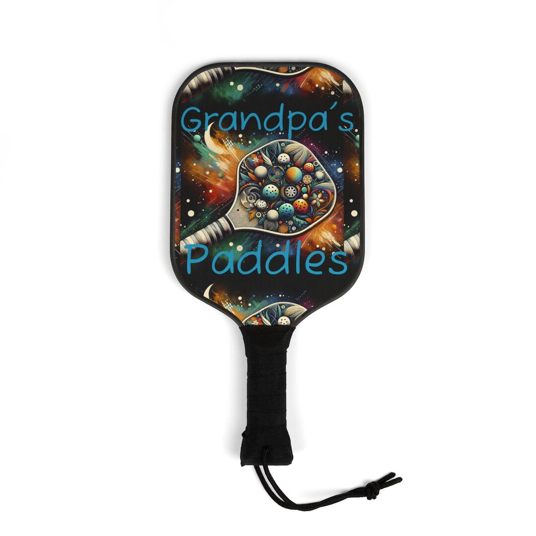 Cosmic Pickleball Paddle Set - Fun Space Design With 2 Paddles & Balls ...