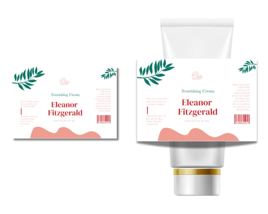 Editable Cosmetic Label | Printable | Minimal Design | Wedding ...