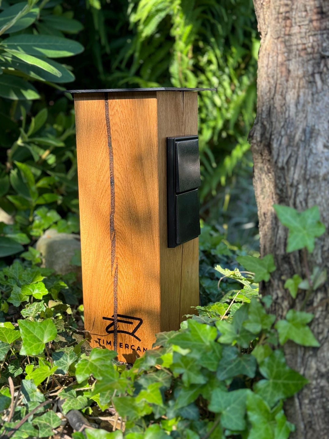 TIMBERCAN Design Socket Column / Garden Socket Made of Solid Wood - Etsy