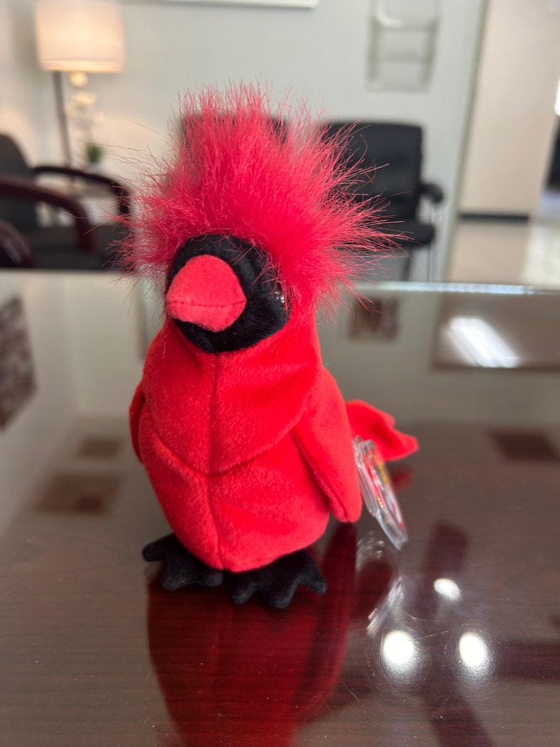 Rare Find, Mac the Cardinal TY Beanie Baby - Etsy