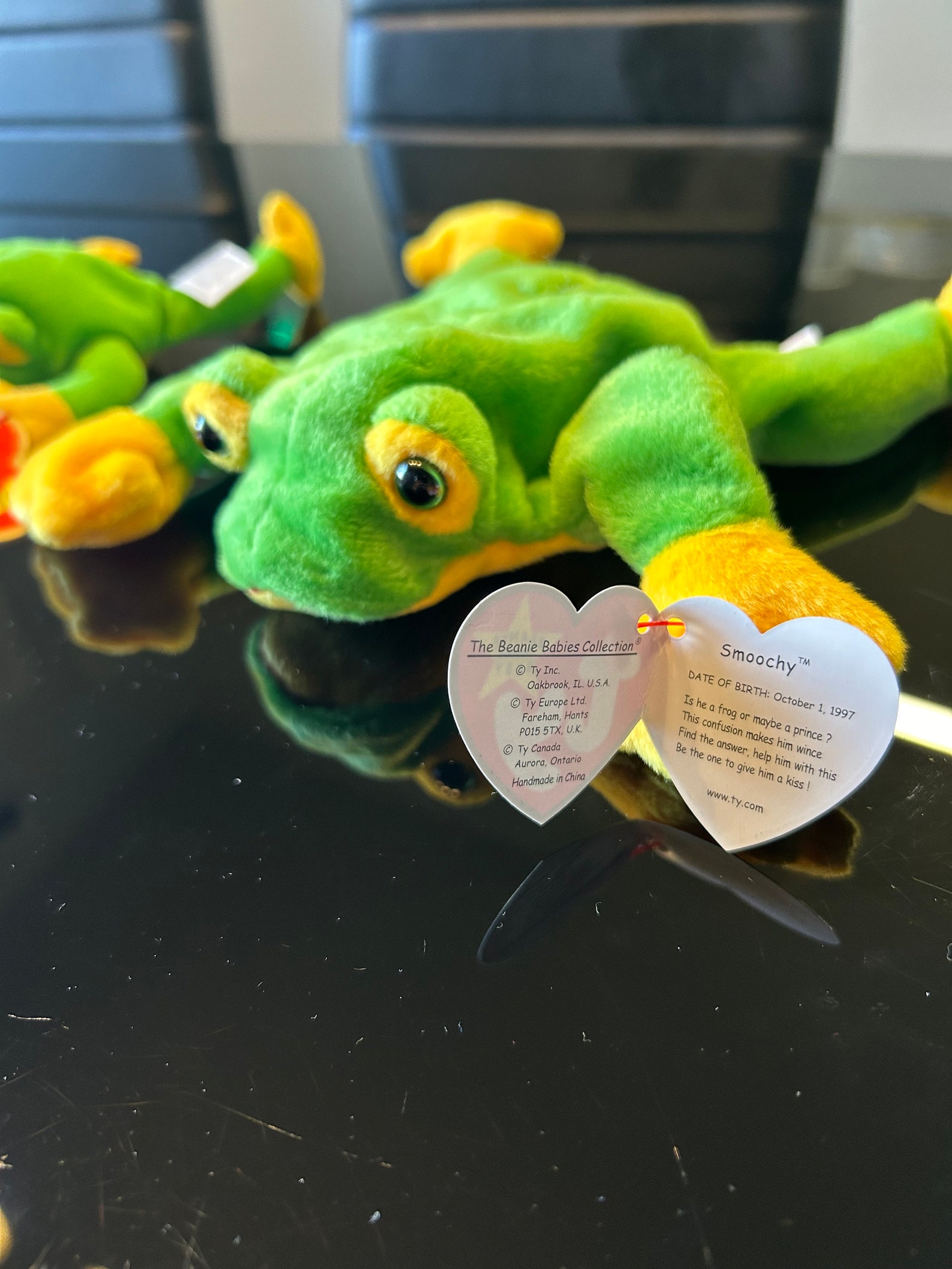 Smoochy TY Frog, Beanie Baby, Rare DOB Oct 1, 1997 - Etsy
