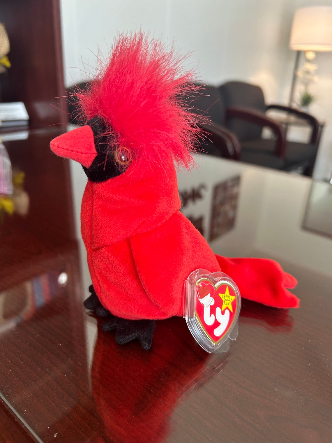 Rare Find, Mac the Cardinal TY Beanie Baby - Etsy