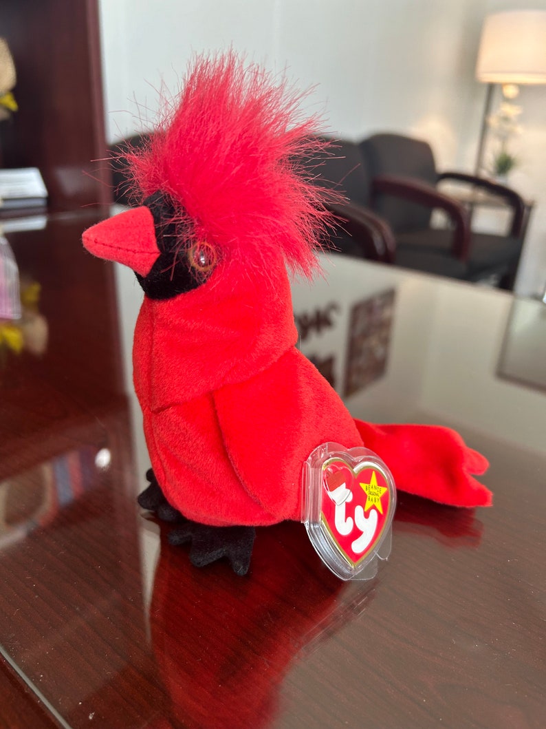 Rare Find, Mac the Cardinal TY Beanie Baby - Etsy