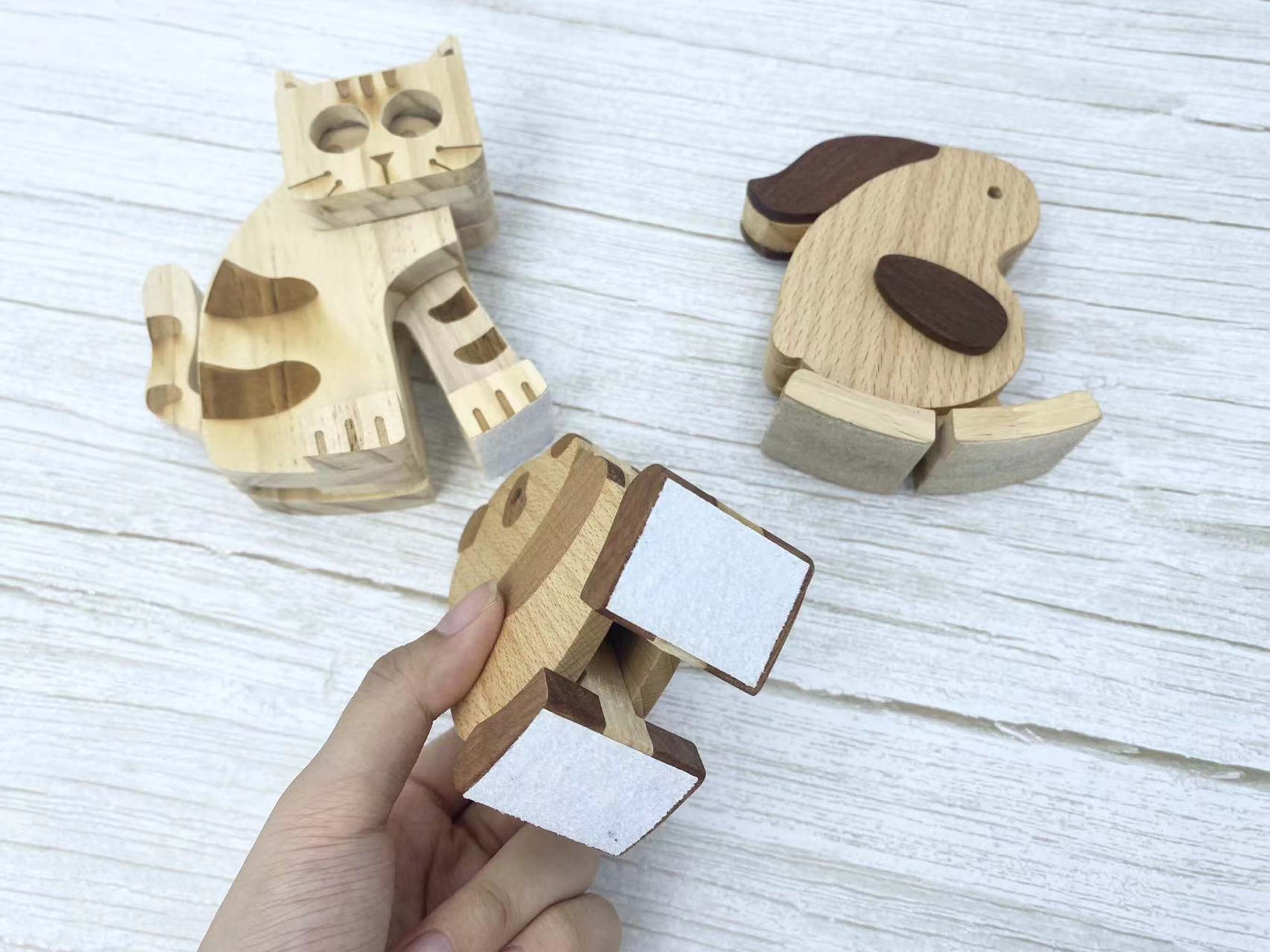 Cute Hand Carved Wooden Animal Decoration, Panda Handmade Wood Carving ...