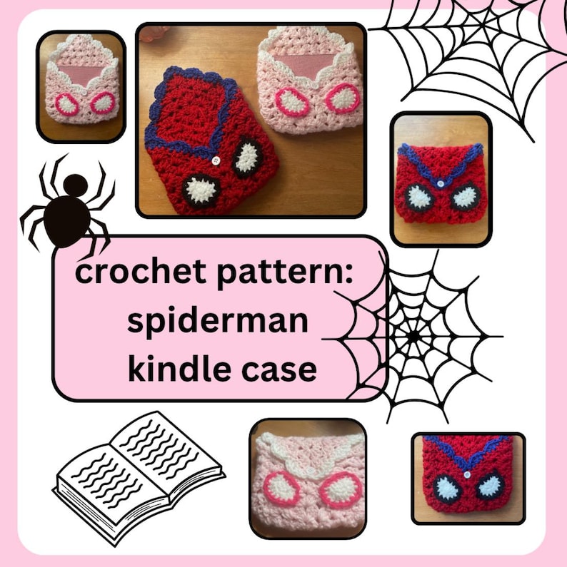 Crochet Pattern: Spider-man Kindle Sleeve - Etsy