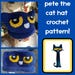 Crochet Pattern : Pete the Cat Hat - Etsy