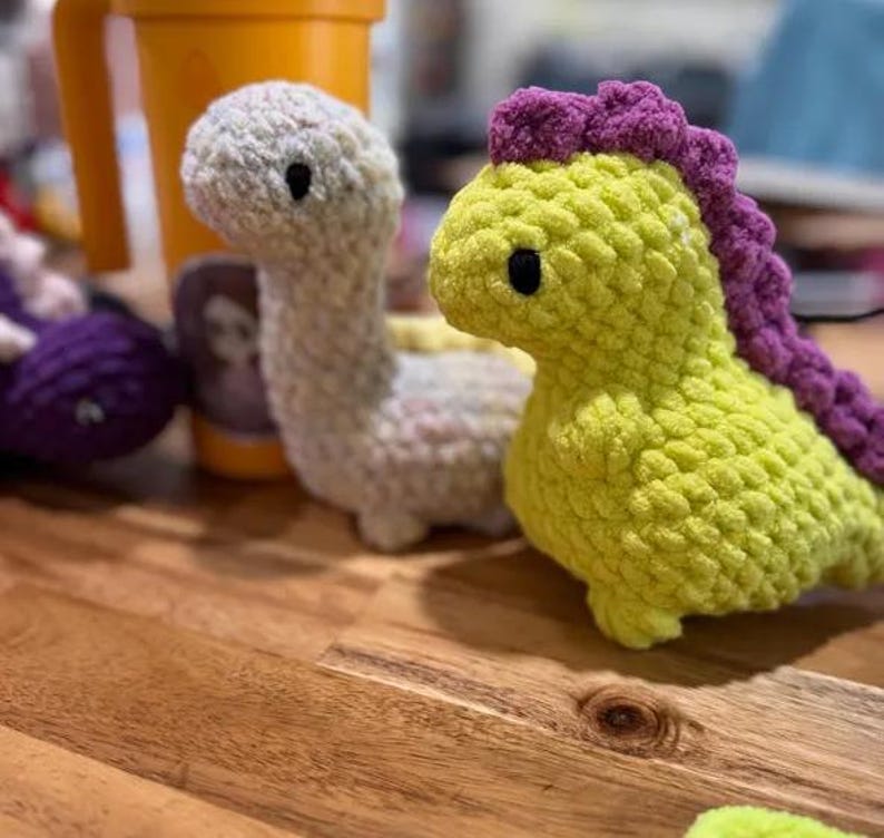 Dinosaur Jurassic World No Sew Crochet Pattern, No Sew Amigurumi ...