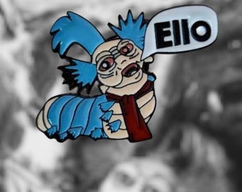 Labyrinth | Ello Worm | 1989 | Pin Badge | Goblin King | Worm | Cute ...