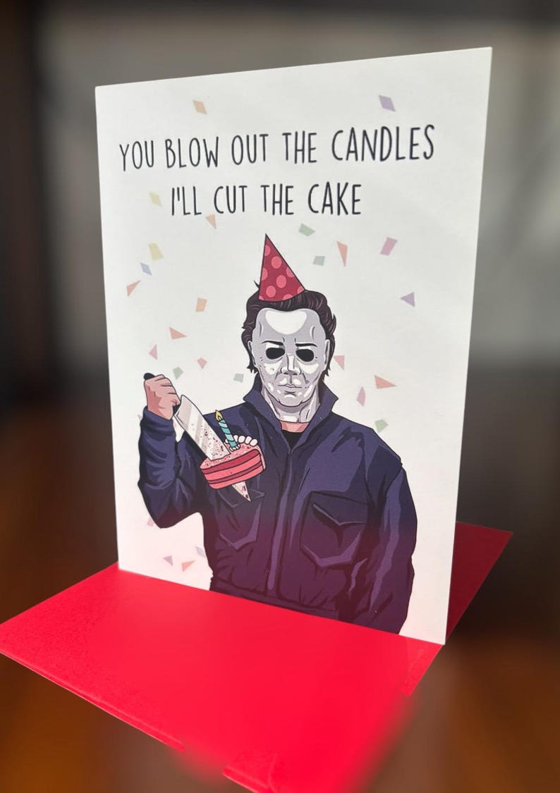 Michael Myers Birthday Card | Horror Birthday | Horror Fan | Birthday ...