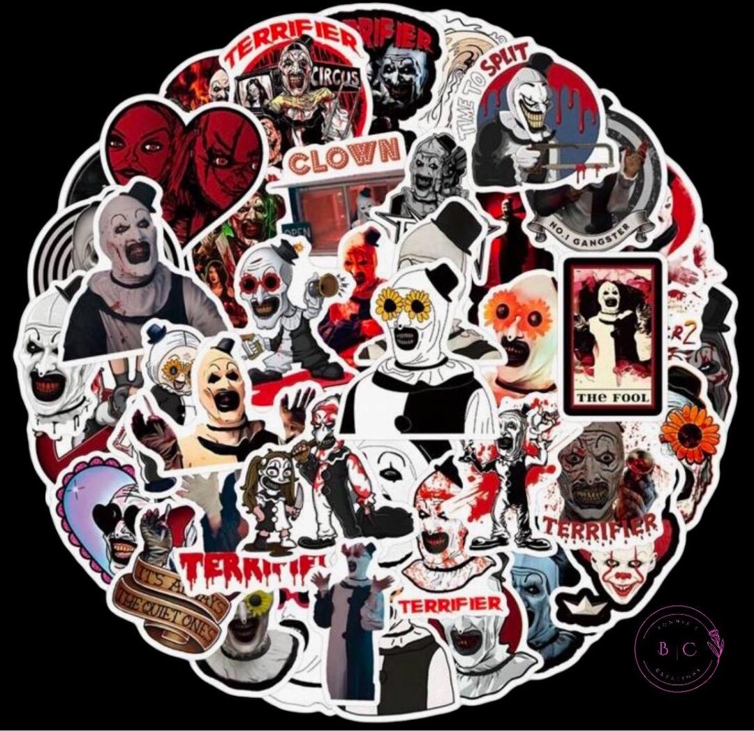 Art the Clown Stickers Sticker Bomb Terrifier 2024 Decals Stickers - Etsy